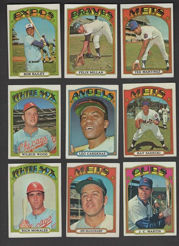 1972 Topps BB Commons Lot (240) Diff EX | eBay