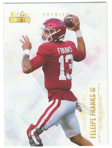 FELEIPE FRANKS RC 2021 Wild Card White Matte ROOKIE #MBC27 Falcons ID ...