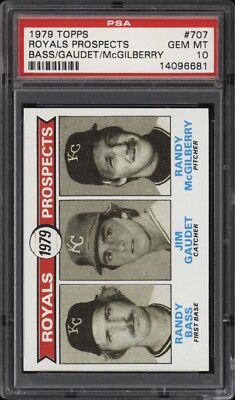 1979 Topps #707 Royals Prospects - PSA 10 - 14096681 - Baseball Card | eBay
