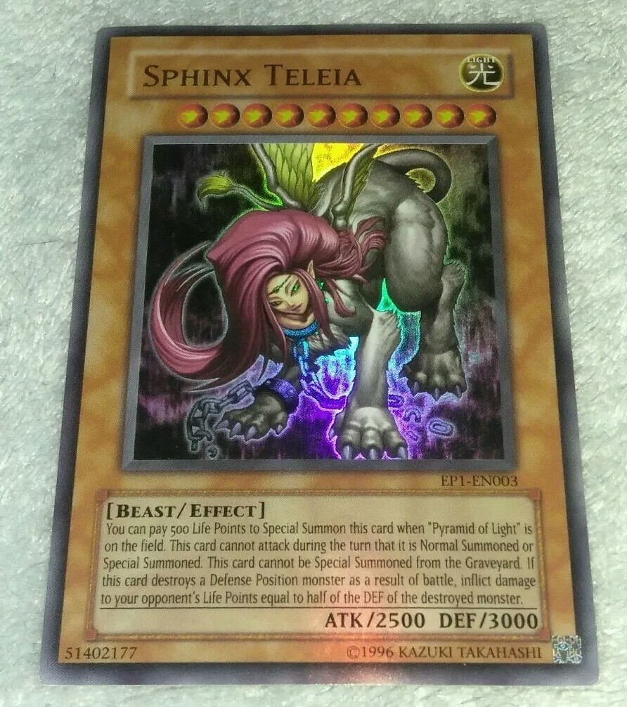 SPHINX TELEIA - EP1-EN003 - PROMO RARE - UNLIMITED EDITION * YUGIOH LP ...