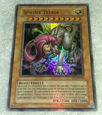 SPHINX TELEIA - EP1-EN003 - PROMO RARE - UNLIMITED EDITION * YUGIOH LP ...