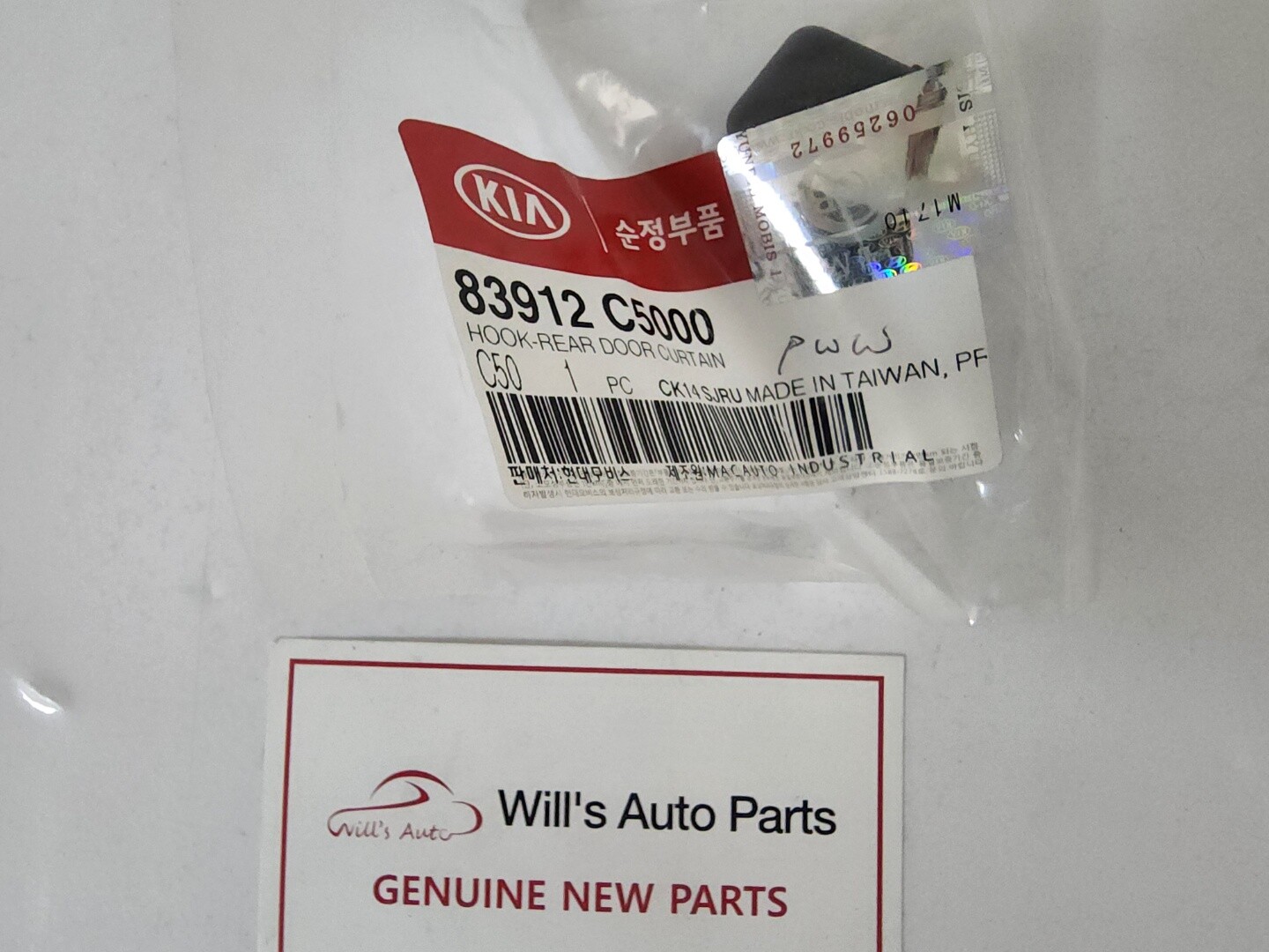 KIA SORENTO 2015-2019 HOOK - REAR DOOR CURTAIN GENUINE KIA 1EA | eBay