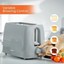 Geepas 2 Slice Bread Toaster 6 Level Browning Control Removable Crumb ...