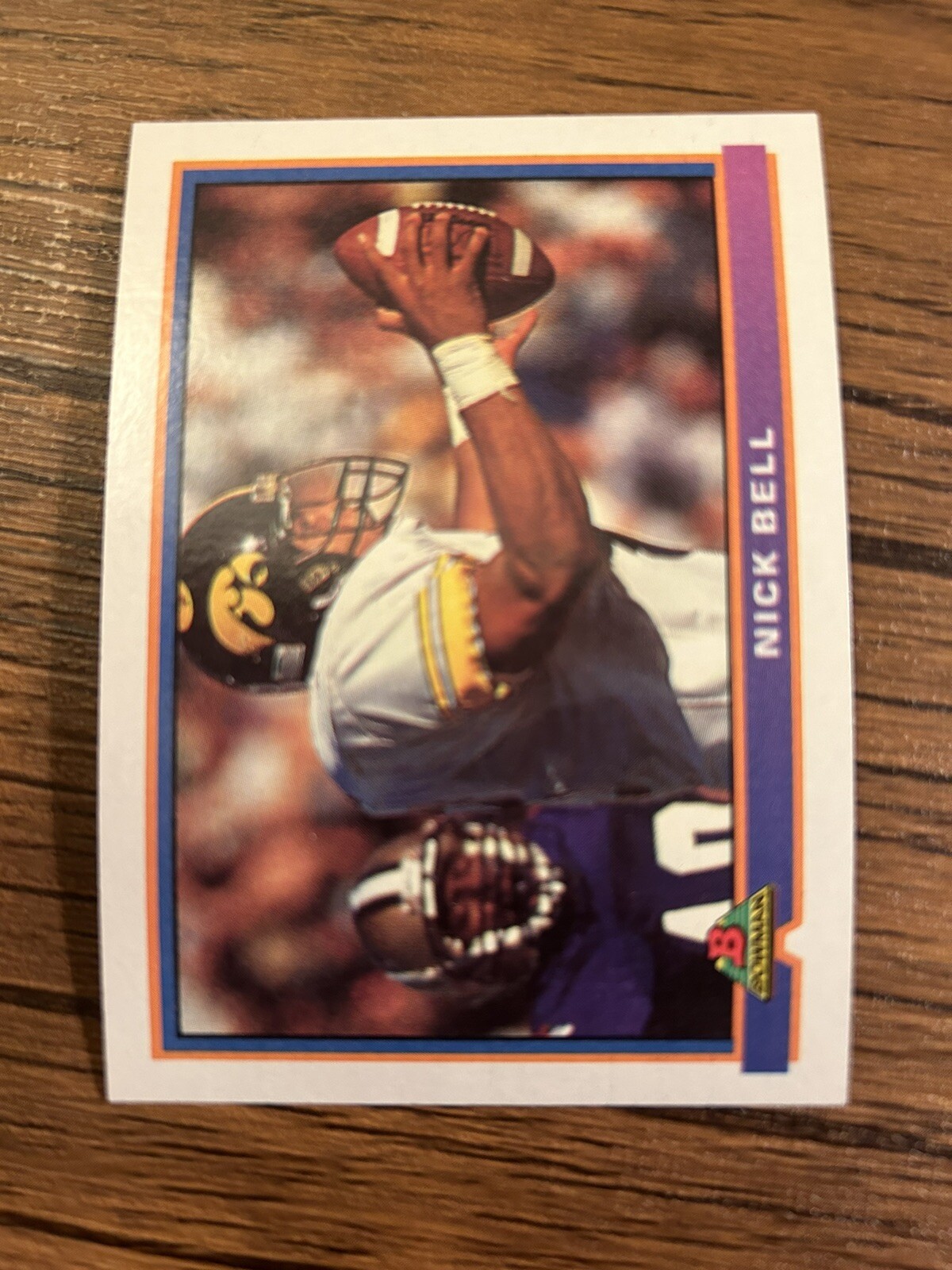 1991 Bowman Football Card #235 Nick Bell RC Rookie NM+ Free Shipping ...