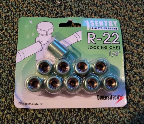 R-22 Locking Caps 1/4" X10 Diversitech Sentry Green | eBay