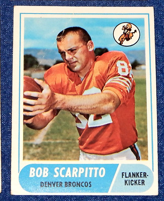Bob Scarpitto * 1968 Topps Vintage Football #147 🏈 Denver Broncos 🏈 ...