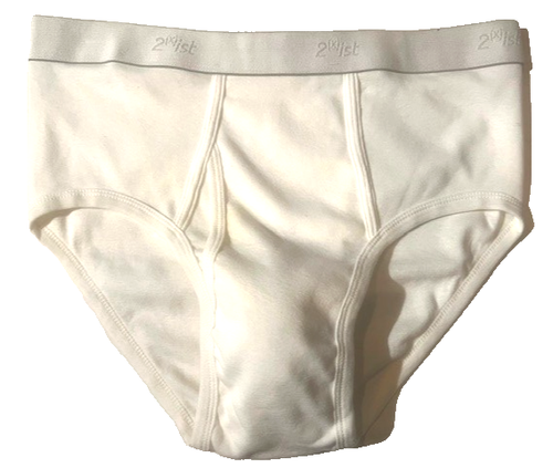 New Vtg 2(x)ist Mens White Cotton Fly Front Brief Underwear sz 34 2xist ...