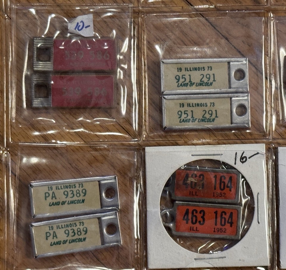 16 Matched Pairs 32 DAV Tag Keychain License Plates | eBay