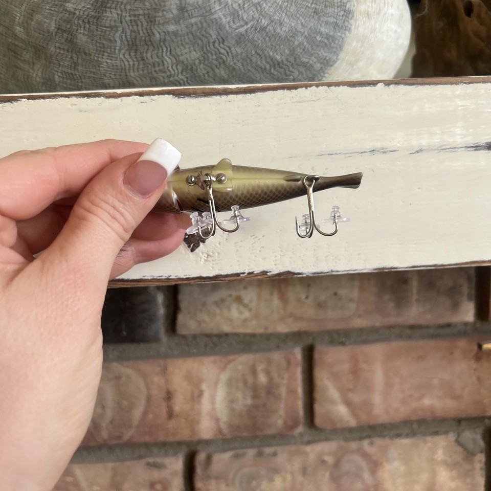 Bug In Bass Fishing Lure Red Stripe Black N Brown 1960s | eBay