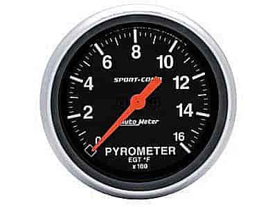 Auto Meter 3544 Sport-Comp Pyrometer 46074035449| eBay