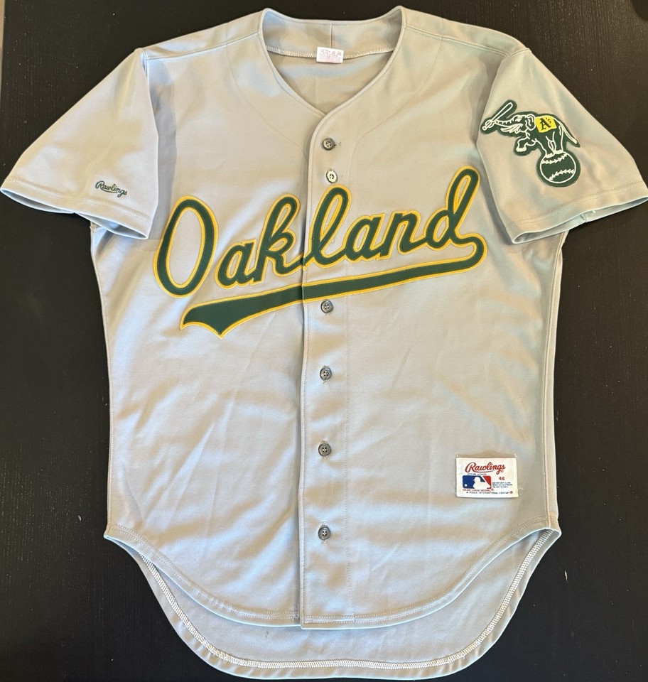 Authentic Oakland Athletics A’s Vintage ‘90’s Game Cut Rawlings Jersey ...