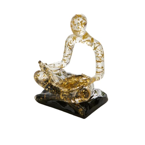Resin Abstract Sculpture, Meditation & Reading Posture, Modern Home ...