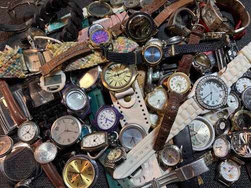 3LB Watch Parts,Bands,Cases,Crystals,Crafts,Broken Watches,DIY,Junk Lot ...
