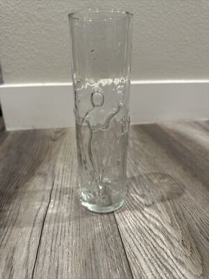 LIBBEY Glass Lady Dancers Clear Embossed La Femme High Ball Tumbler ...