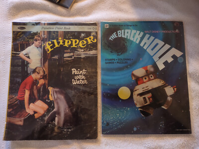 Flipper Coloring Book and the Black Hole Activity Book (1979). | eBay