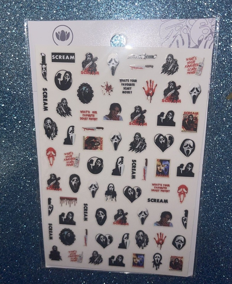 Scream Halloween Nail Stickers | eBay