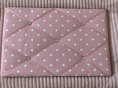 Pink polka dot pinboard | eBay