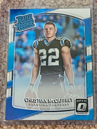 CHRISTIAN McCAFFREY 2017 PANINI DONRUSS OPTIC RATED ROOKIES RC Panthers ...