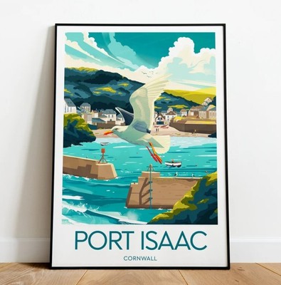 Ganavan Sands traditional travel print - Oban, Scotland, Oban travel ...