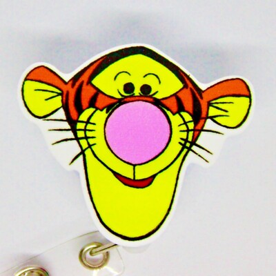 Tigger Badge Reel ID Holder Nurse Teacher Student Winnie the Pooh Bear ...