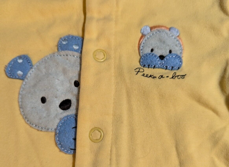 Vintage Carter's Baby Unisex 6-9 Months 100 Percent Cotton Yellow Peek ...
