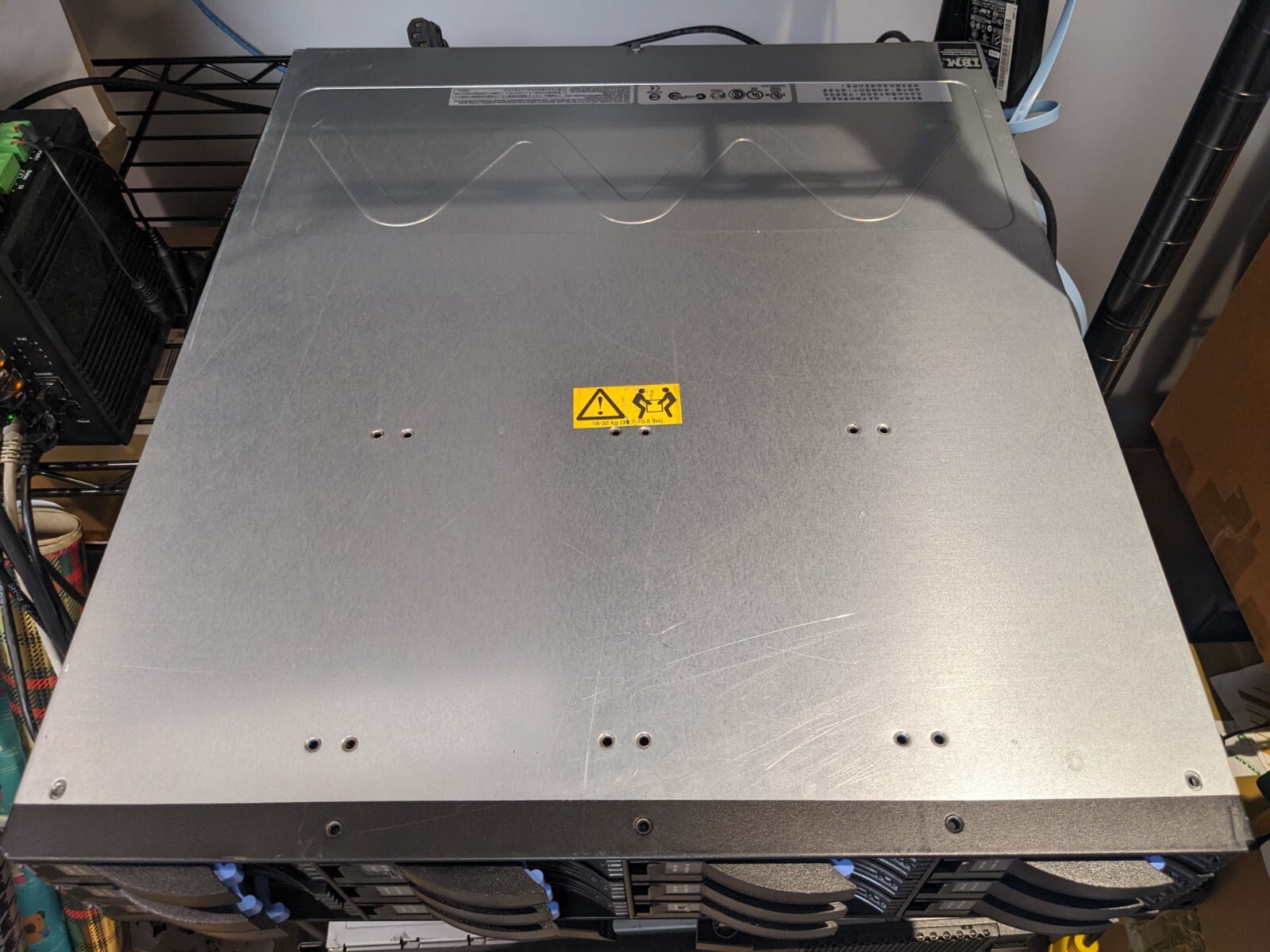 IBM 12-drive 3.5" SAS enclosure with caddies, dual ESM, dual PSU JBOD ...