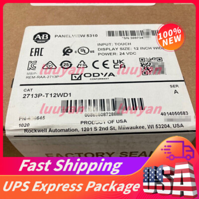 AB 2713P-T12WD1 PanelView 5310 12" wide Graphic Terminal New Factory ...