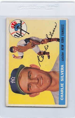 1955 Topps #188 Charlie Silvera Yankees EX *DA-C260 | eBay