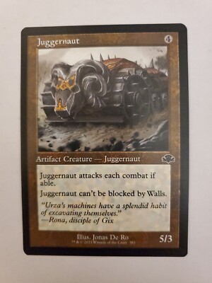 MTG Magic The Gathering Card Juggernaut Artifact Creature Juggernaut Dominaria R | eBay