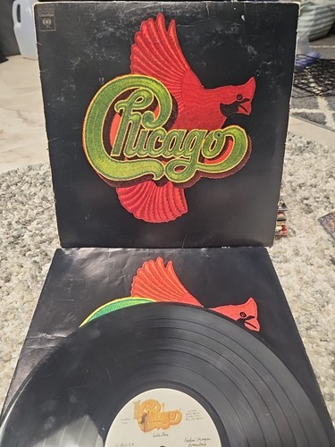 CHICAGO VIII 1974 U.S. vinyl LP w/ 2' X 3' POSTER and INSERT iron-on ...