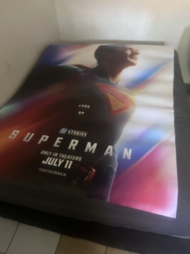 Superman 2025 Look Up Poster 40x60 Double Sided Displayed In Theater | eBay