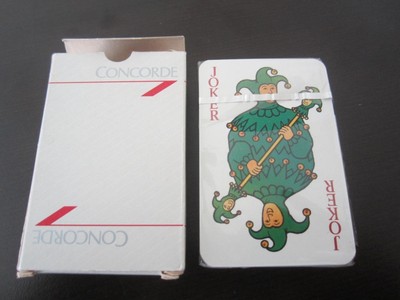 BRITISH AIRWAYS CONCORDE AIRPLANE RARE VERSION SET SEALED PLAYING CARDS ...