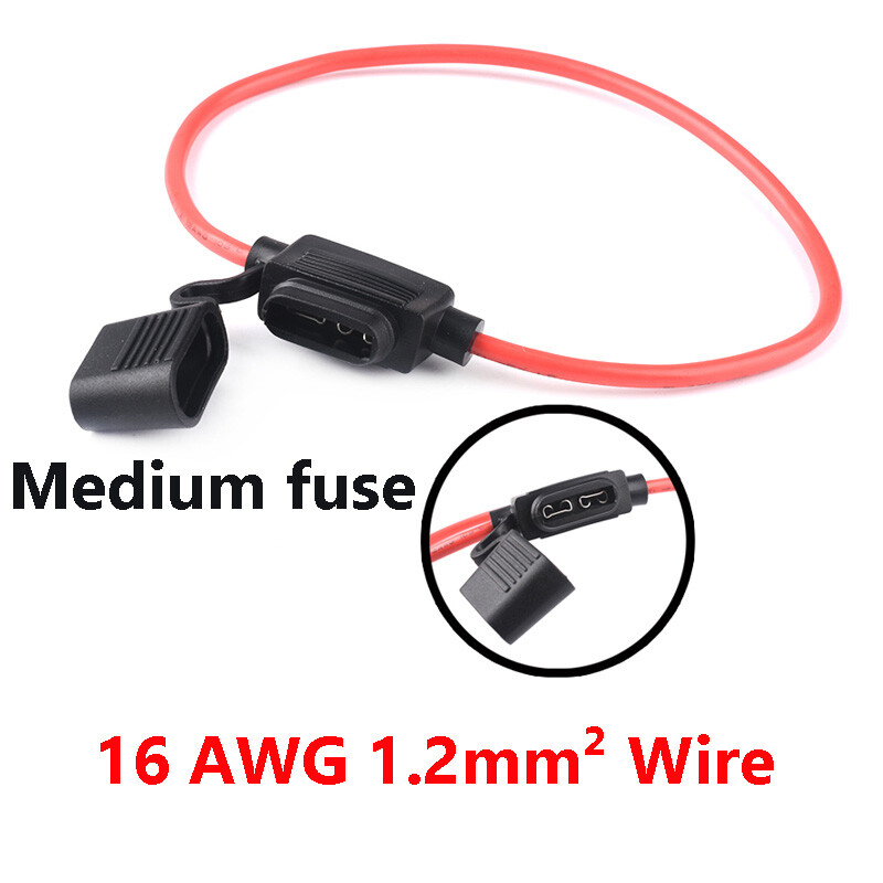 12/14/16/18 AWG Inline Fuse Holder to Accept Mini Blade Fuses Splash ...