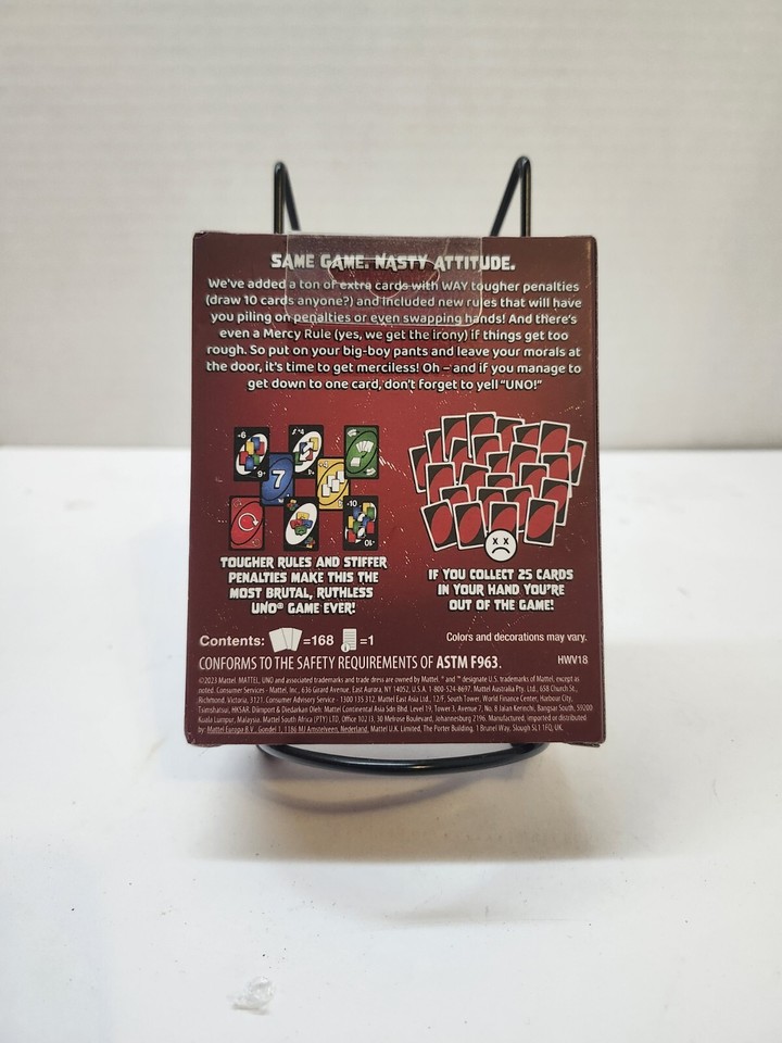 Mattel UNO Show em No Mercy Card Game 194735220809| eBay