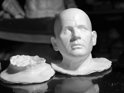 1:1 ALIEN ANDROID ASH RESIN BUST HEAD AND NECK IAN HOLM RIDLEY SCOTT ...