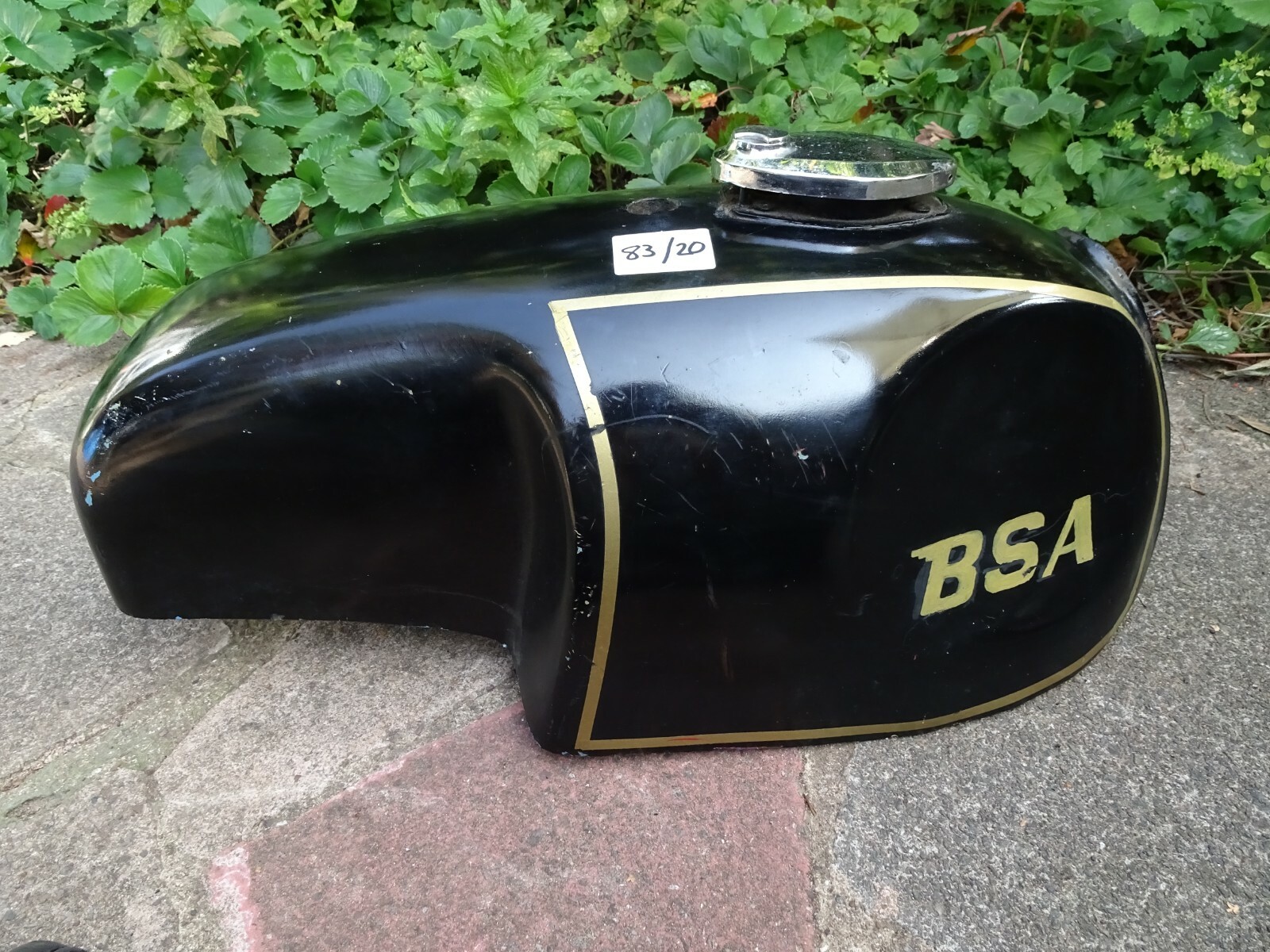 BSA TRIUMPH CAFE RACER PLASTIC/FIBERGLASS PETROL FUEL TANK. VINTAGE ...
