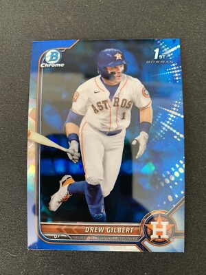 2022 Bowman Draft Sapphire Drew Gilbert #BDC-152 1st Prospect Astros ...