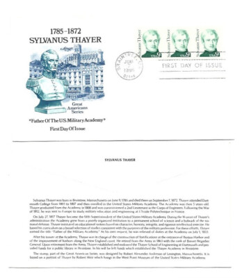1852 9c Sylvanus Thayer Artmaster strip of 3 FDC | eBay