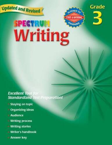 Writing, Grade 3 (Spectrum) - Paperback By Spectrum - VERY GOOD ...