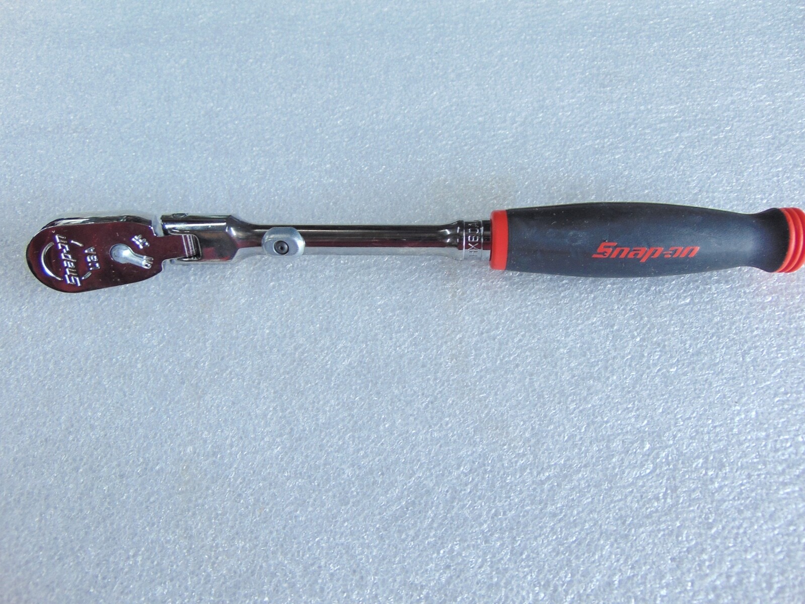 Snap-on Tools 3/8 Drive 12 Inch Red Soft Grip Locking Flex Head Ratchet ...