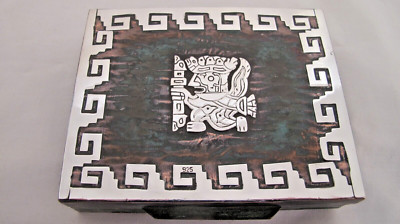 Vintage 925 Silver and Copper Box - Graziella Laffi Style Inca Ethnic ...