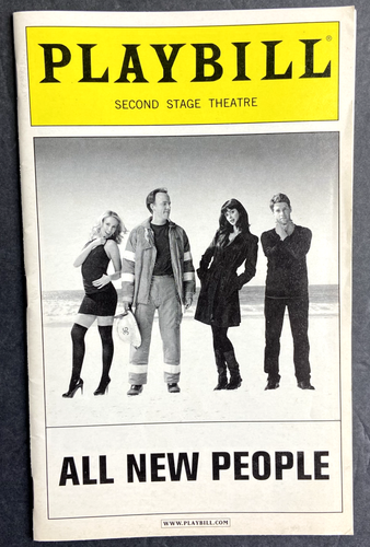 All New People Playbill Off-Broadway 2011 Justin Bartha Krysten Ritter ...