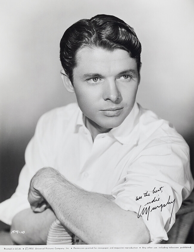 Audie Murphy - Signed - 8 1/2 X 11 | eBay