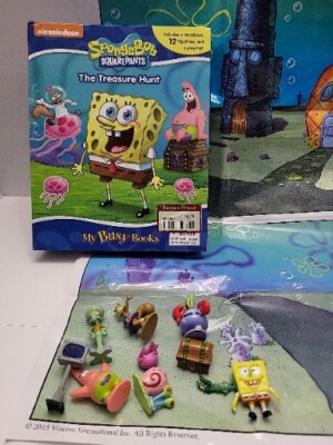 2015 Spongebob Squarepants Rare My Busy Books with 10 Figures | eBay
