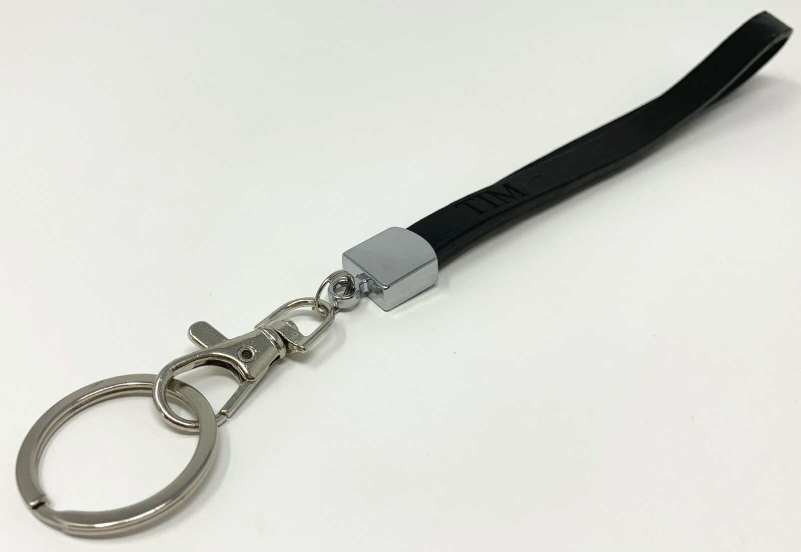 Personalized Genuine Black leather wristlets Key Chain Key fob | eBay