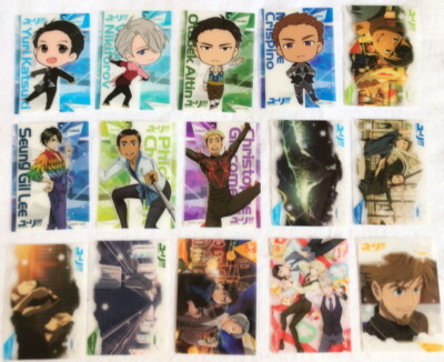 YURI !!! Japanese Anime Plastic Trading Cards 15 Set Ensky | eBay
