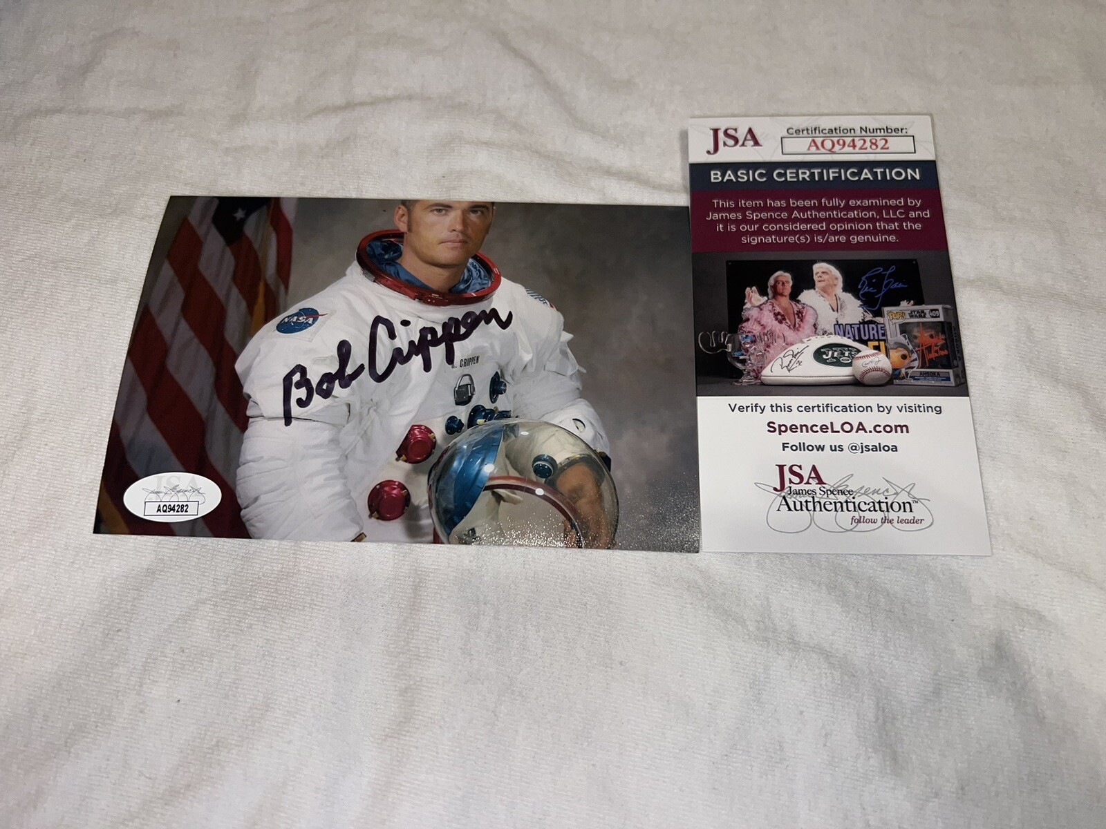 Robert Bob Crippen Signed 4x6 Photo NASA Astronaut Legend JSA Auth #4 | eBay