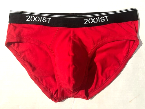 New 2(X)IST Red Cotton Stretch Pouch Front Hip Brief Underwear sz M ...