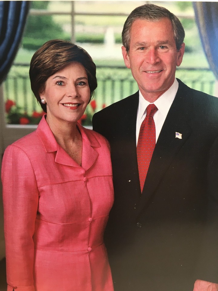 George and Laura Bush Campaign Photo Autopen Signed (Red Tie) | eBay