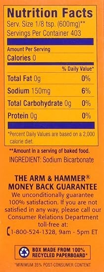 Arm and Hammer Baking Soda - Baking Powder, Baking Soda for Cleaning ...